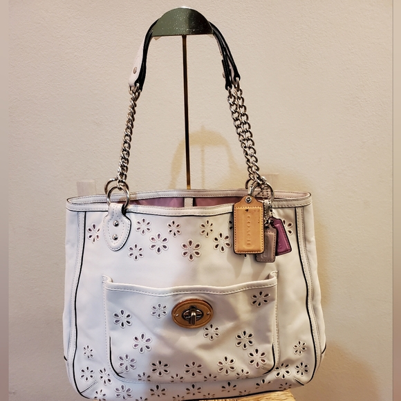 Coach | Bags | Coach Poppy Daisy Eyelet Handbag | Poshmark